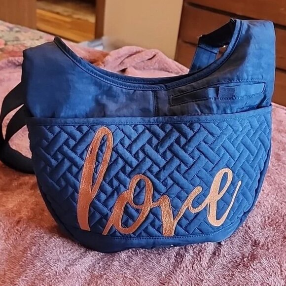 lug | Bags | Lug Canopy Love Crossbody Bag In Navy Blue | Poshmark